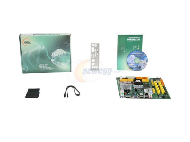 JetWay JATOM-GM1-230-LF Intel Atom 230 Flex ATX Motherboard / CPU Combo ...