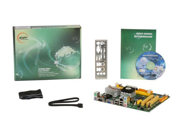 JetWay JATOM-GM1-330-LF Intel Atom 330 Flex ATX Motherboard / CPU Combo ...