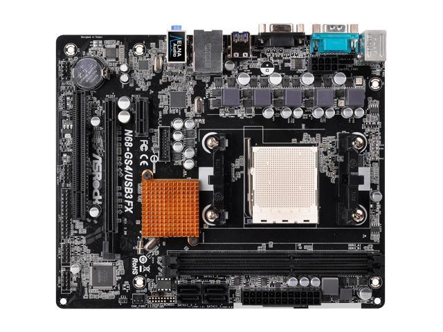 ASRock N68-GS4/USB3 FX R2.0 AM3+/AM3 Micro ATX AMD Motherboard - Newegg.ca