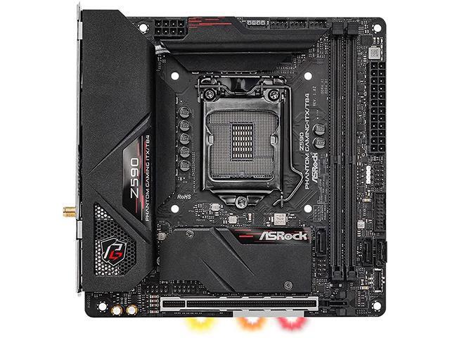 ASRock Z590 PHANTOM GAMING-ITX/TB4 LGA 1200 Mini ITX Intel Motherboard ...