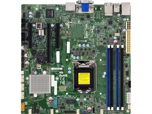 Supermicro X11SSZ-QF Desktop Motherboard - Intel Q170 Chipset - Socket H4 LGA-1151 - Retail Pack ...