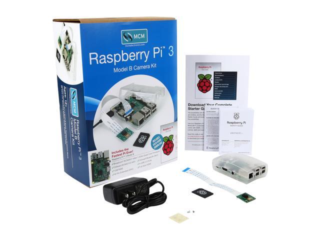 Open Box: Raspberry Pi 3 Model B Camera Kit - Newegg.com