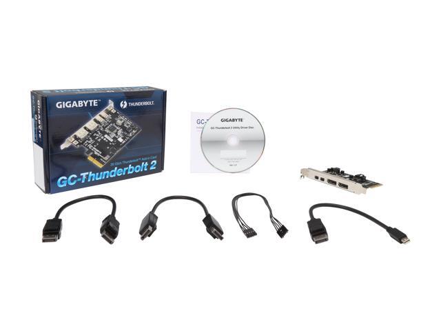 GIGABYTE Model GC-THUNDERBOLT 2 card with dual Thunderbolt™ 2 ports ...