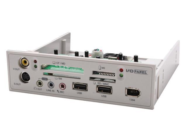 Multifunction Front Panel Card Reader with USB2.0/1394a/Audio/Video ...