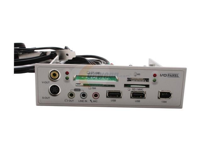 Multifunction Front Panel Card Reader with USB2.0/1394a/Audio/Video ...