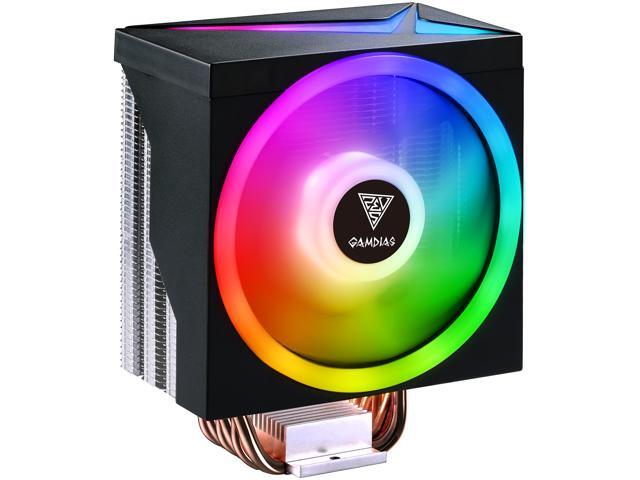 Gamdias BOREAS M1 CPU air cooler 120mm fan, 5V 3-pin RGB sync, PWM ...