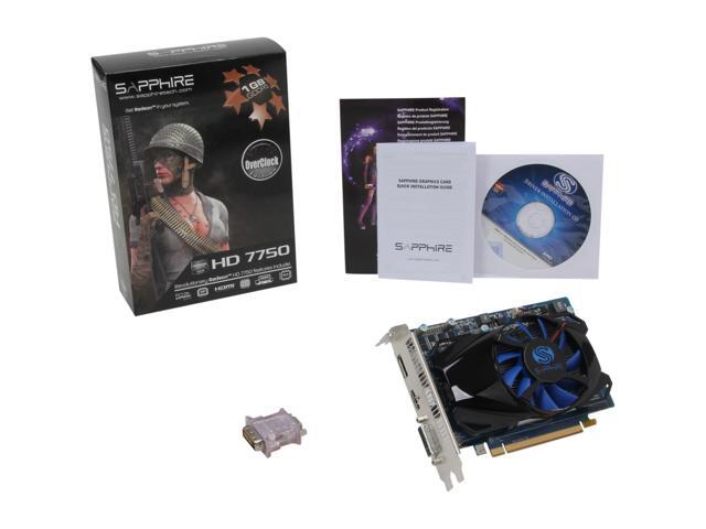 SAPPHIRE Radeon HD 7750 1GB 128-bit GDDR5 PCI Express 3.0 x16 HDCP ...