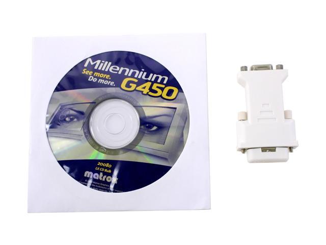 matrox Millennium G450 G450 32MB 64-bit DDR PCI Workstation Video Card ...