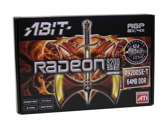 ABIT Radeon 9200SE Low Profile Video Card R9200SE-T - Newegg.com