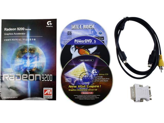 GIGABYTE Radeon 9200 Video Card GV-R92128DH - Newegg.com