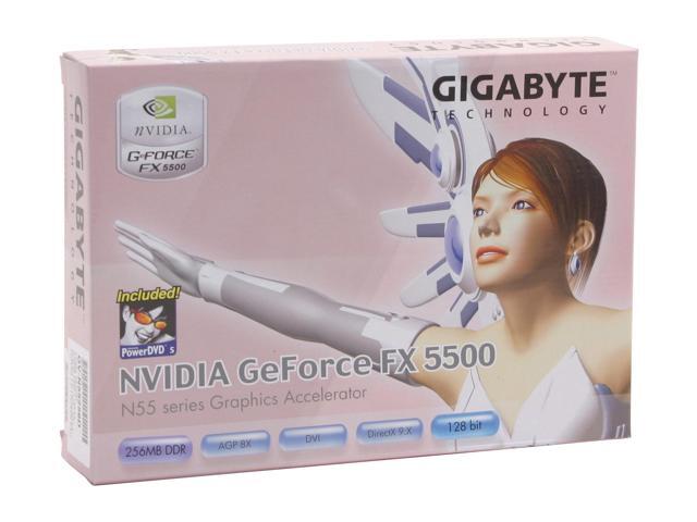GIGABYTE GeForce FX 5500 Video Card GV-N55256D - Newegg.com
