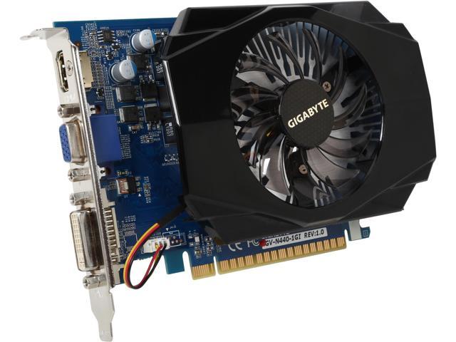 Refurbished: GIGABYTE GeForce GT 440 (Fermi) Graphics Card GV-N440-1GI ...
