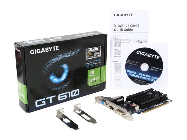 Refurbished: GIGABYTE GeForce GT 610 Video Card GV-N610D3-1GI - Newegg.com