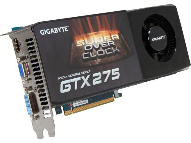 Refurbished: GIGABYTE GeForce GTX 275 Graphics Card GV-N275SO-18I ...