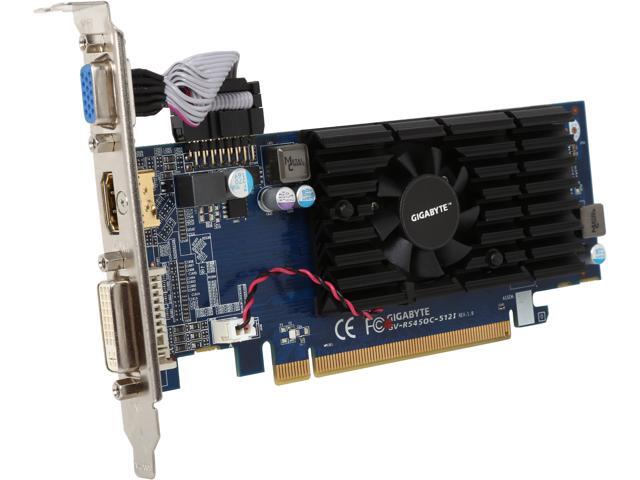 Refurbished: GIGABYTE Radeon HD 5450 (Cedar) Graphics Card GV-R545OC ...