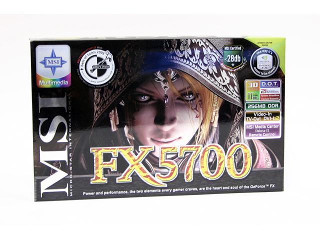 Open Box: MSI GeForce FX 5700 Video Card FX5700-VT2DR256 - Newegg.ca