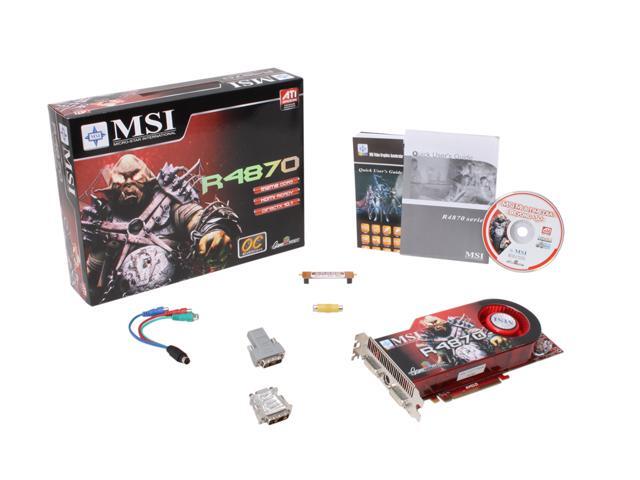 MSI Radeon HD 4870 Video Card R4870-T2D512 OC - Newegg.com