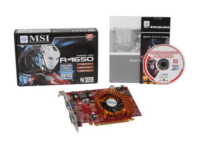 MSI Radeon HD 4650 Video Card R4650-MD1G - Newegg.com