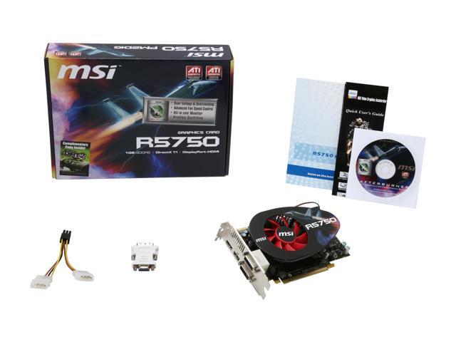 MSI Radeon HD 5750 Video Card R5750-PM2D1G - Newegg.com