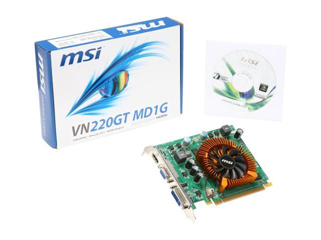 MSI GeForce GT 220 Video Card VN220GT-MD1G - Newegg.com