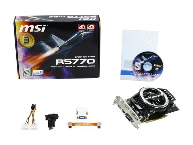 MSI Radeon HD 5770 Video Card R5770-PMD1G - Newegg.com