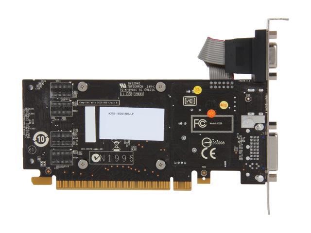 MSI GeForce 210 Video Card N210-MD512D3/LP - Newegg.com