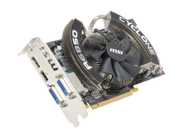 Refurbished: MSI Radeon HD 6850 Graphics Card R6850 CYCLONE PE/OC ...