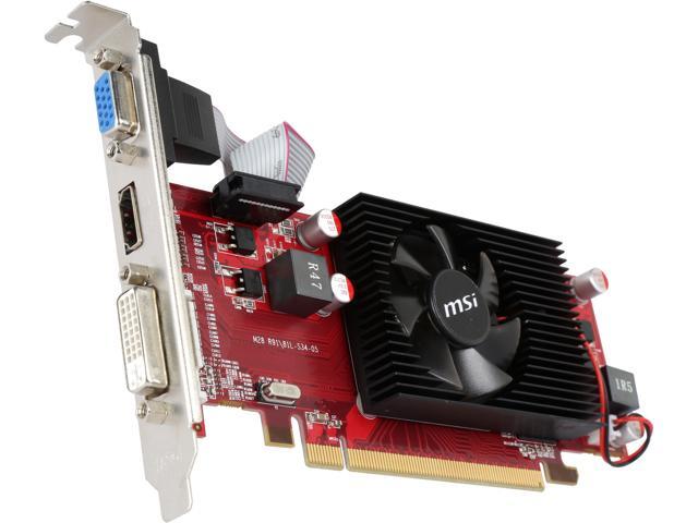 Refurbished: MSI Radeon HD 6450 Video Card R6450-MD2GD3/LP - Newegg.com