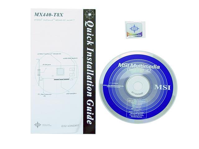 Open Box: MSI GeForce4 MX440-8X Video Card G4MX440-T8X - Newegg.com