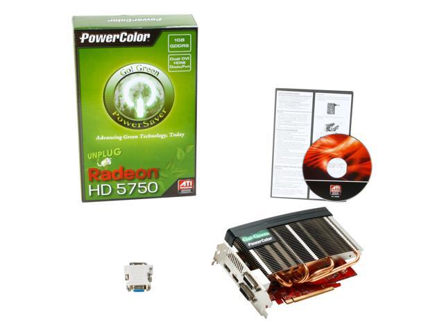 PowerColor Go! Green Radeon HD 5750 Video Card AX5750 1GBD5-NS3DH - Newegg.com