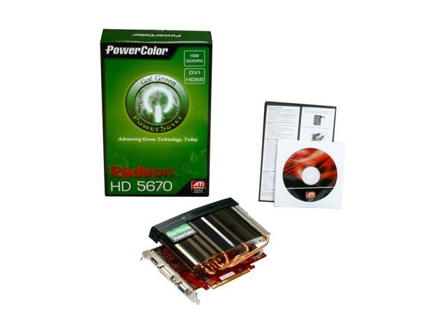 Open Box: PowerColor Go! Green Radeon HD 5670 (Redwood) Video Card ...