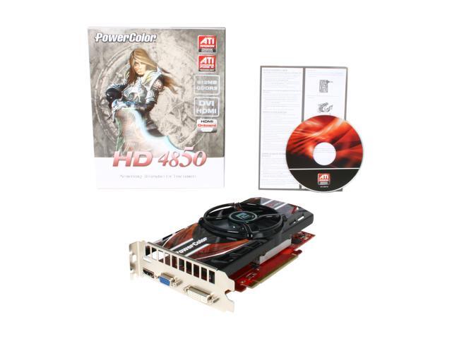 PowerColor AX4850 512MD3-HV3 Radeon HD 4850 V3 512MB 256-bit GDDR3 PCI ...
