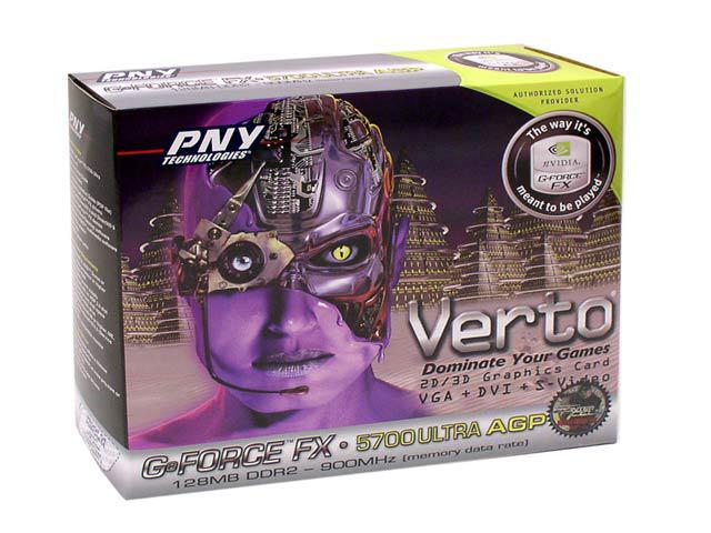 PNY GeForce FX 5700Ultra Video Card Verto GeForce FX5700ULTRA(VCGFX57UA ...