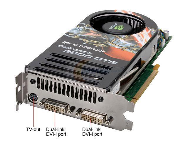 ECS GeForce 8800 GTS Video Card N8800GTS-640MX - Newegg.com