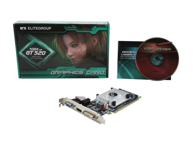 ECS GeForce GT 520 (Fermi) Video Card NGT520C-1GQK-F - Newegg.com