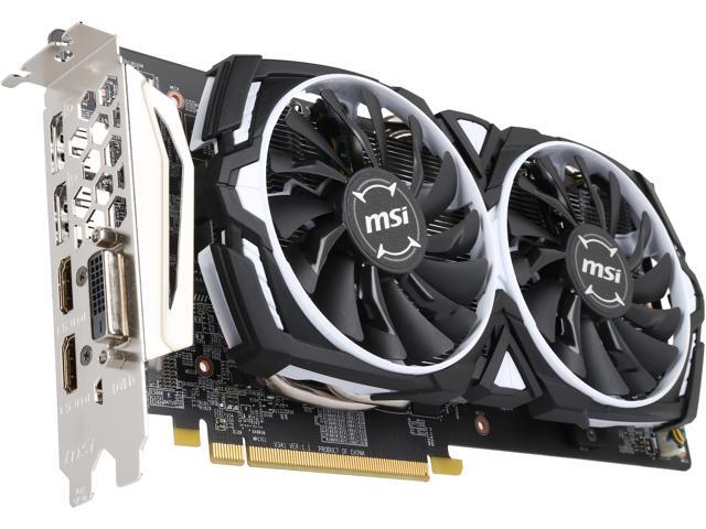 Refurbished: MSI Radeon RX 480 Video Card Radeon RX 480 ARMOR 4G-R ...