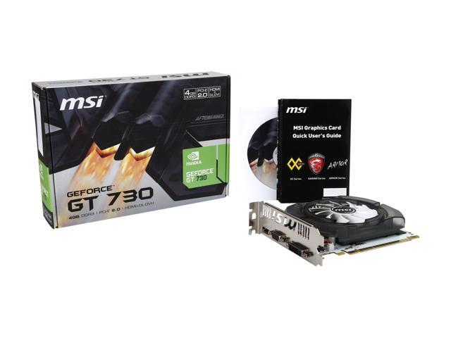 Refurbished: MSI GeForce GT 730 Video Card N730-4GD3V2 - Newegg.com
