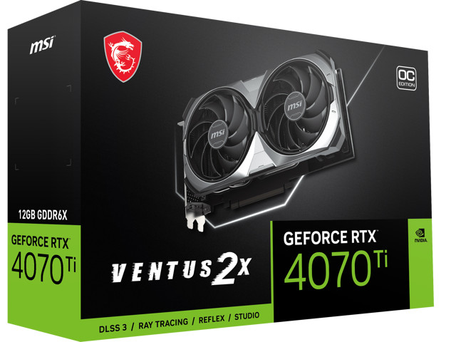 MSI Ventus GeForce RTX 4070 Ti Video Card RTX 4070 Ti VENTUS 2X 12G OC ...