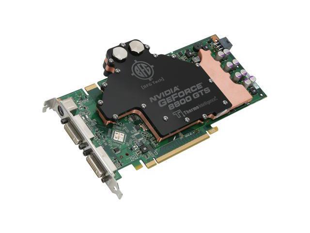 BFG Tech GeForce 8800GTS (G92) Graphics Card BFGE88512GTSOC2WCE ...