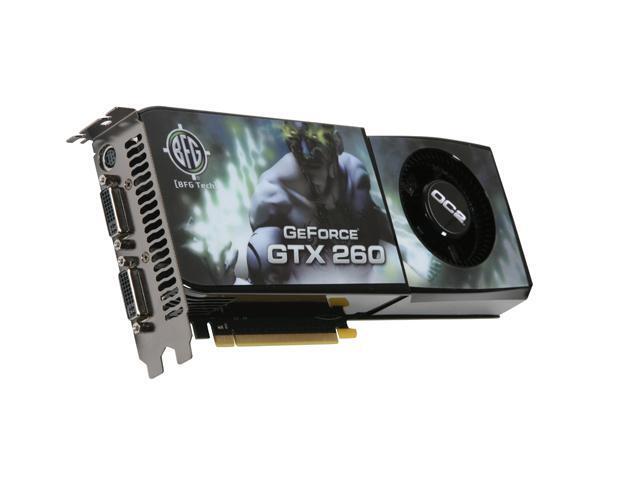 BFG Tech BFGEGTX260MC896OC2BE GeForce GTX 260 Core 216 896MB 448-bit GDDR3 PCI Express 2.0 x16 ...