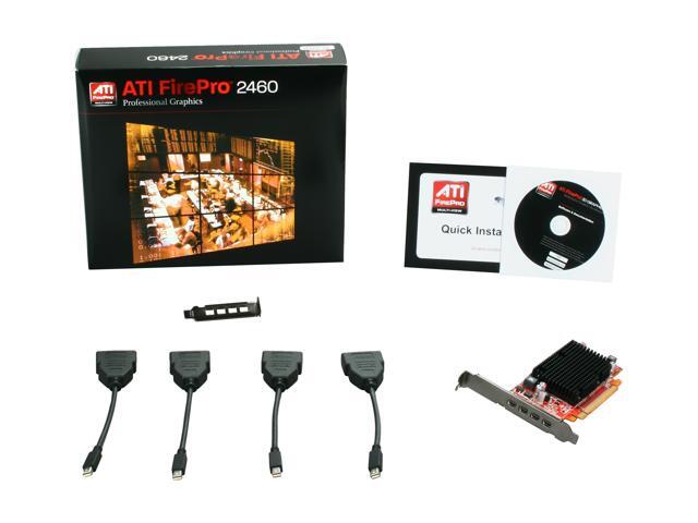 AMD FirePro 2460 100-505850 512MB PCI Express 2.1 x16 Low Profile ...