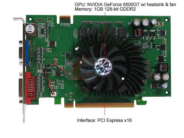 Palit GeForce 8500 GT Video Card NE+8500TXTD01 - Newegg.com