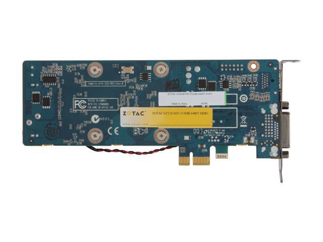 ZOTAC GeForce GT 218 (NVIDIA ION graphics processor) Video Card ...