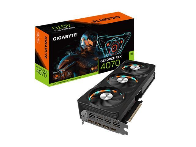 GIGABYTE NVIDIA GeForce RTX 4070 Overclock Gaming 12GB GDDR6X PCIe 4.0 ...