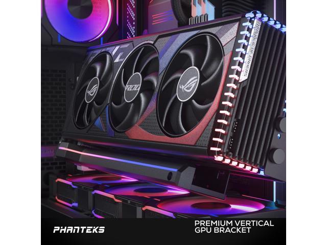 Phanteks Premium GEN4 Vertical GPU Bracket, DRGB Lighting, Adjustable ...