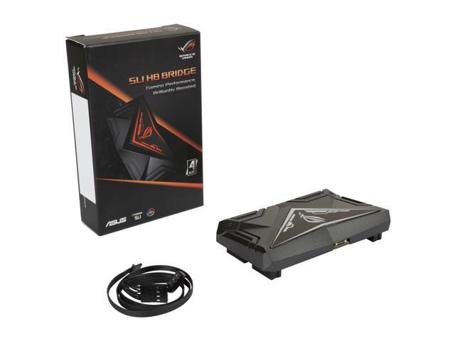 ASUS ROG SLI High-Bandwidth Bridge with Aura Sync RGB, 4 Slot (ROG-SLI-HB-BRIDGE-4SLOT) - Newegg.com