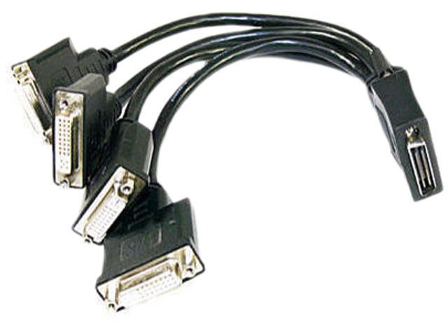 matrox CAB-KX20-4XDF KX20-to-DVI quad-monitor adapter cable - Newegg.com
