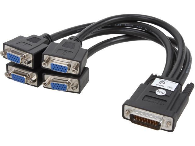 matrox LFH60 Male to 4 x HD15 Female analog Cable Model CAB-L60-4XAF ...