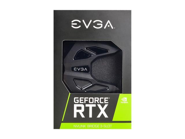EVGA GeForce RTX NVLink SLI Bridge, 3-Slot Spacing, RGB LED, 100-2W ...