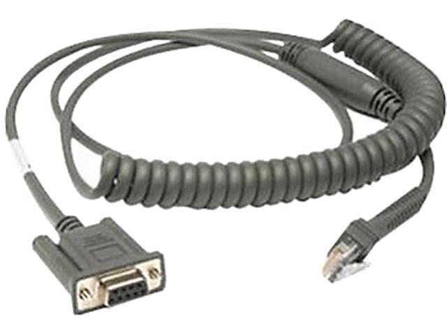Zebra CBA-R46-C09ZBR Serial Data Transfer Cable - Serial - 9 Ft - Db-9 ...